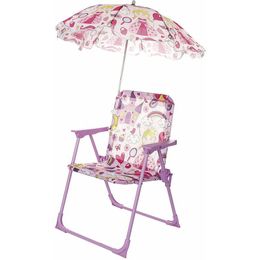 Gardeness - Klappstuhl für Strandkinder oder Garten mit Parasol -Regenschirm - New Glamour - New Glamour
