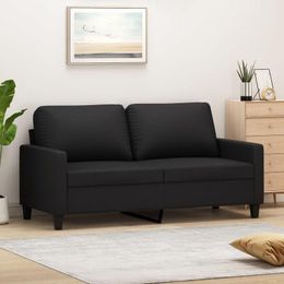 2-Sitzer-Sofa,Sofas gerade Schwarz 140 cm Kunstleder vidaXL