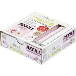 Villa Verde Duftteelichter ECL refill Magnolie, 18 er Pack Duftteelichter