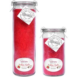 Candle Factory - Kerzen-Set Erdbeer-Kaffee Big + Mini Jumbo Duftkerze Dekokerze