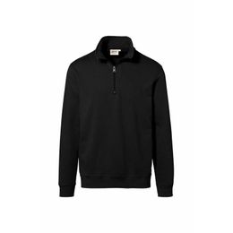 Zip Sweatshirt Premium 451 Gr. m schwarz - schwarz - HAKRO