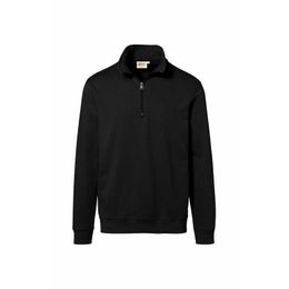 HAKRO - Zip Sweatshirt Premium 451 Gr. l schwarz - schwarz