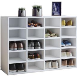 ebuy24 Hinsol l Schuhschrank 20 Fächer weiß.