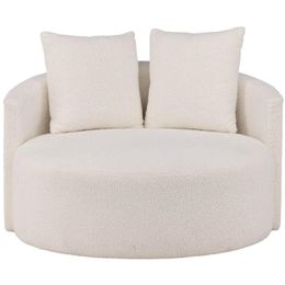 ebuy24 Kelso Sofa Ø116cm 2 Personen teddy weiß.