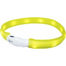 Led Leuchthalsband Visible breit gelb Hundehalsbänder - Nobby
