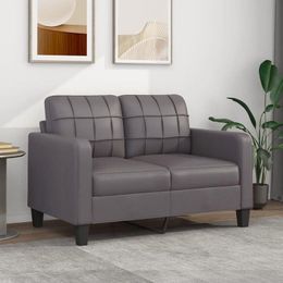 Bonnevie - 2-Sitzer-Sofa,Sofas gerade Grau 120 cm Kunstleder vidaXL