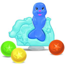 Simba Toys 6x ABC Seehund Katapult Schleuder Kinder Spielzeug Babys Bälle Ball Flieger