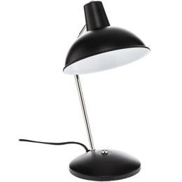 LINDBY - Jamelia Vintage-Tischlampe, Stahl, schwarz - Schwarz matt