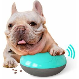 Minkurow - Hundefutter Ball Kleiner Futterspender Spiele Intelligenz Hund Interaktives Spielzeug Langsames Fressen für Hunde und Katzen (Blau)