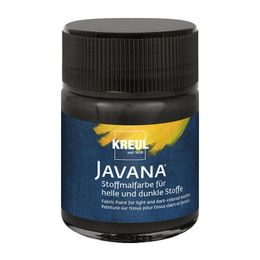 Javana Stoffmalfarbe für helle und dunkle Stoffe schwarz 50 ml Textiles Gestalten - Kreul