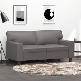 Bonnevie - 2-Sitzer-Sofa Grau 120 cm Kunstleder vidaXL519122