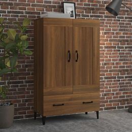 MAISONCHIC Sideboard Wohnzimmer-Anrichte,Highboard Braun Eichen-Optik 70x31x115 cm Holzwerkstoff FSW87904