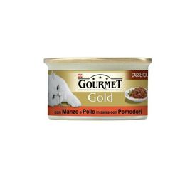 Gourmet Gold Doppelter Genuss mit Rind und nassem Hühnerfleisch Cat Gr. 85