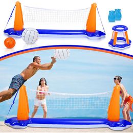 VINGO Pool spielzeug Pool Volleyball set Floating aufblasbares Basketball Sommerspaß