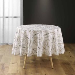Douceur D'intérieur - Runde Tischdecke aus Polyester alma, bedruckt, ø 180 cm