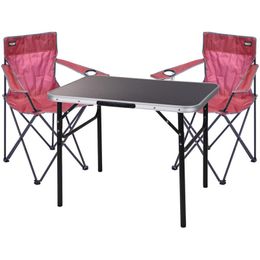 Mojawo 3tlg Campingmöbel Set Rot-X35000310+2xFD8300850-rot