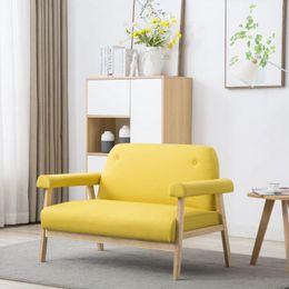 Prolenta Premium - 2-Sitzer-Sofa Stoff Gelb - Gelb