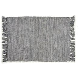 Gift Decor - Teppich mit Fransen aus natürlicher Baumwolle, 80 x 120 cm