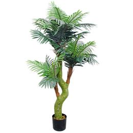 Decovego - Künstliche Palme Kunstpalme Kunstpflanze Palme künstlich wie echt Plastikpflanze Cycuspalme Balkon Deko Dekoration 165 cm hoch