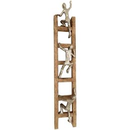 Signes Grimalt - Figuren, die mehrere Leiter klettern Braune Person Abbildung - 57x10x9cm - Marrón