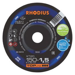 Rhodius Abrasives - rhodius XT20, 25 Stück, 150 x 1,5 mm, Trennscheibe