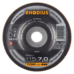 Rhodius Abrasives - rhodius RS24, 25 Stück, 115 x 7,0 mm, Schruppscheibe