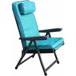 Renader -Stuhl mit entspannung entspannung entspannbar entspannen und Paradiesplapose Trolley - Azure