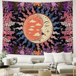 Wandteppich Geschenk Wandteppiche Hippie Mandala Bohemian Psychedelic Komplizierte Indische Wandbehang Bettwäsche Tagesdecke 150x200cm - Rhafayre