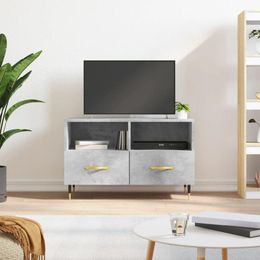 Bonnevie - Moderne TV-Möbel, TV-Lowboard TV-Schrank für das Wohnzimmer Betongrau 80x36x50 cm Holzwerkstoff -FV87331 - Grau