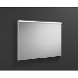 Burgbad Eqio Leuchtspiegel mit horizontaler LED-Aufsatzleuchte SIGZ090, 900 x 635mm, Korpus: Weiß Hochglanz - SIGZ090F2009