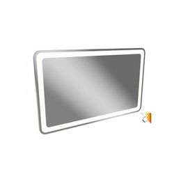 Lanzet Led Spiegel M9 / Badezimmerspiegel mit 3 Helligkeitsstufen / Maße (b x h x t): ca. 138 x 84 x 4,6 cm / hochwertiger Badspiegel mit Sensor /