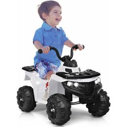 Goplus - 6V Elektrisches Kinderquad, Elektro Quad für Kinder mit 2 Scheinwerfer & 4 Rutschfesten Reifen, Cooler Elektroauto mit MP3 & usb,