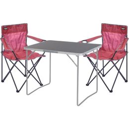 Mojawo 3tlg Campingmöbel Set Rot-X35000200+2xFD8300850-rot