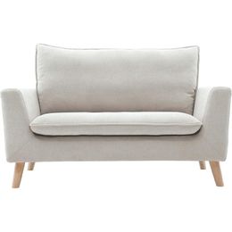 Miliboo Skandinavisches Sofa 2-Sitzer in Beige creep - Natur