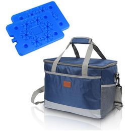 VINGO Kühltasche Picknicktasche Kühltaschen Lunchtasche Mittagessen Tasche Thermotasche Kühltasche Isoliertasche für Lebensmitteltransport,15L Marine