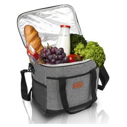 Swanew - Kühltasche Kühltaschen 33 Liter,Grau , leicht und wasserdicht