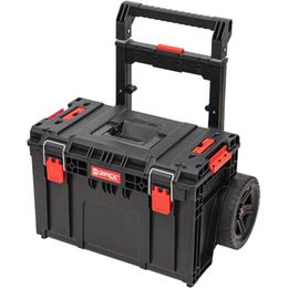 QBRICK System - prime Cart Trolley stapelbar 590 x 425 x 660 mm 37 l IP66 100 kg belastbar mit Doppelteleskopstiel aus Aluminium