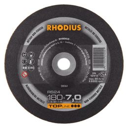 Rhodius Abrasives - rhodius RS24, 10 Stück, 180 x 7,0 mm, Schruppscheibe