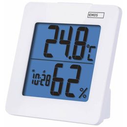 Digitales Thermometer und Hygrometer, Innenthermometer mit Uhr, Wecker mit Snooze und Kalender , E0114 - EMOS