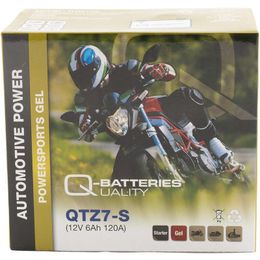 Quality Batteries - Q-Batteries QTZ7-S Gel Motorradbatterie 12V 5Ah 90A 57902 inkl. 7,50€ Pfand