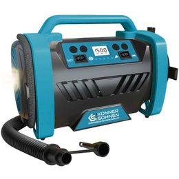 KÖNNER & SÖHNEN Könner&söhnen - Luftkompressor ks P30, Aufblasgeschwindigkeit 35 l/min, maximaler Druck 150 Psi, Hochdruckmodus, Kabellänge 3 m, automatische