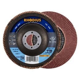Rhodius Abrasives - rhodius lsa F1, 10 Stück, 115 mm, Korn 120, Fächerscheibe