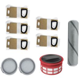 TRADESHOP Staubsauger Zubehör-Set 4-teilig HEPA-Filter Luftfilter Staubbeutel Bürste kompatibel mit Xiaomi Roborock H6 Stielstaubsauger - Trade-shop