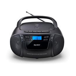 Kärcher Karcher RR 5045 tragbares Radio mit CD-Player, Kassettenplayer, UKW Radio, USB / AUX-In