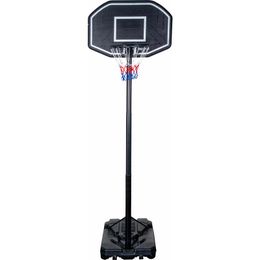 Höhenverstellbarer Basketballkorb mit Ständer 200-305 cm Basketballständer für Kinder & Erwachsene Höhenverstellbar & Freistehend - Schwarz - Angel
