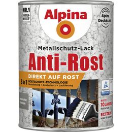 Alpina - Metallschutz-Lack Hammerschlag 25 l dunkelgrau Metallack Schutzlack