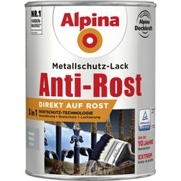 Alpina - Metallschutz-Lack Anti-Rost 25 l hellgrau glänzend Metallack Schutzlack