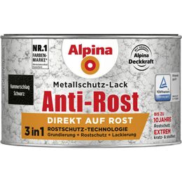 Alpina - Metallschutz-Lack Hammerschlag 300 ml schwarz Metallack Schutzlack