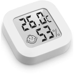 Mini-Hochpräzisions-Digital-Innenthermometer-Hygrometer, Temperaturüberwachung und Luftfeuchtigkeitsmesser, Thermo-Hygrometer-Komfortniveauanzeige