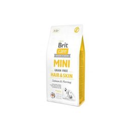Brita - brit Care Mini Hair & Skin Lachs & Hering – Trockenfutter für Hunde – 7 kg